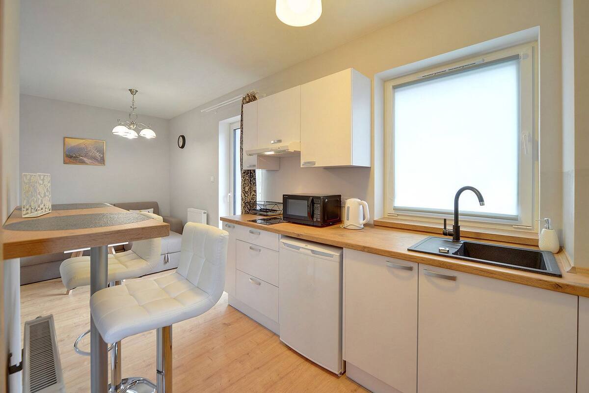 Apartamento (3F/11) | Kitchenette privada | Um frigorífico, um micro-ondas, uma placa de cozinha