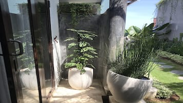 Vila, 2 quartos, vista para a piscina | Vista do quarto