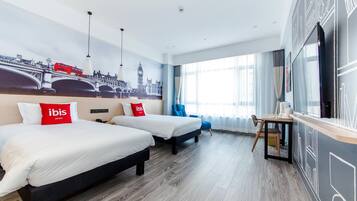 Quarto Twin | Cortinas/cortinados opacos, quartos insonorizados
