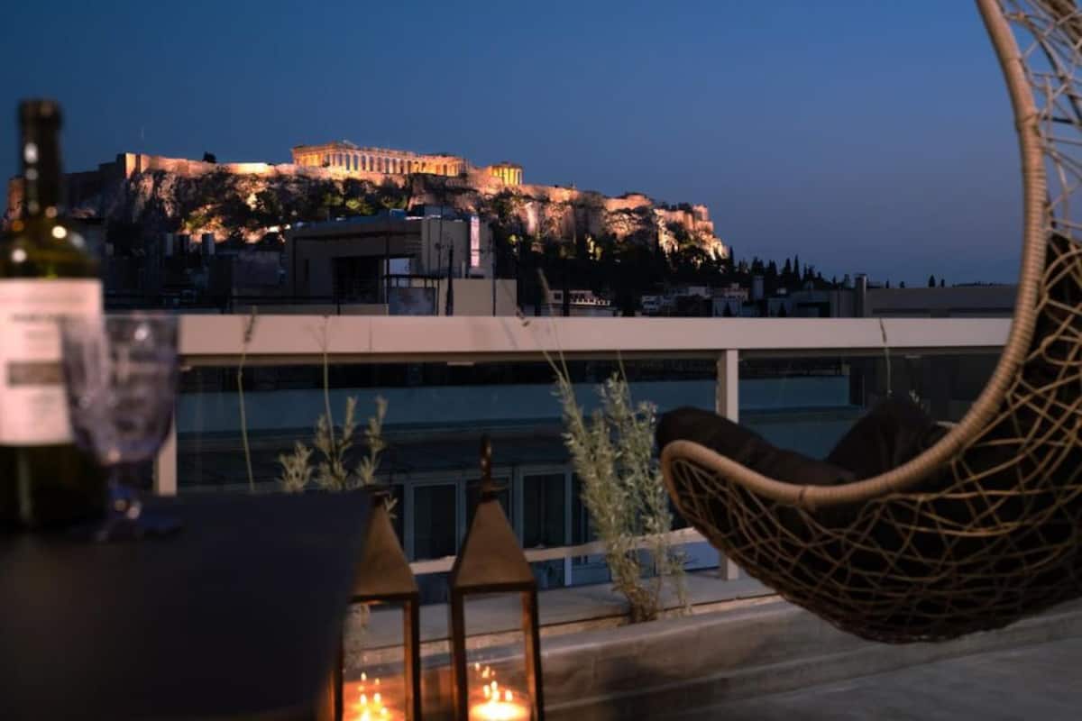Apartamento panorâmico (Acropolis View) | Vista da sacada