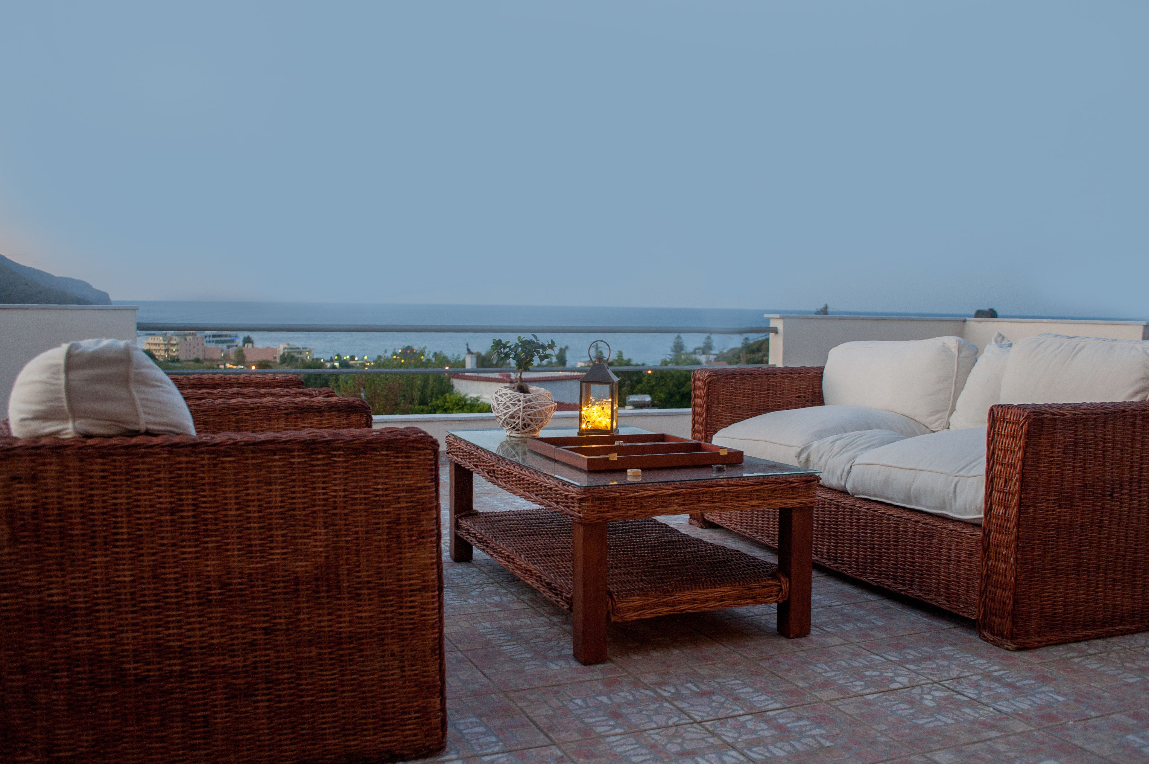 Villa, 4 quartos, vista para o mar | Varanda