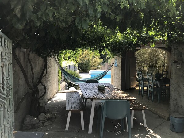 Paradiz'hotes Ganze Haus 12 Personen Mit Beheiztem Pool - Rhône-Alpes