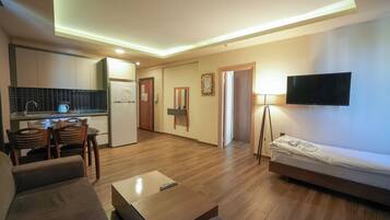 Apartamento Deluxe | Roupa de alta qualidade, cortinas/cortinados opacos