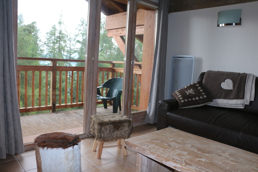 Appt Cosy 6/8 ***** Dans Chalet - Superbe Vue Et Piscine - à 200 M Des Pistes - La Plagne