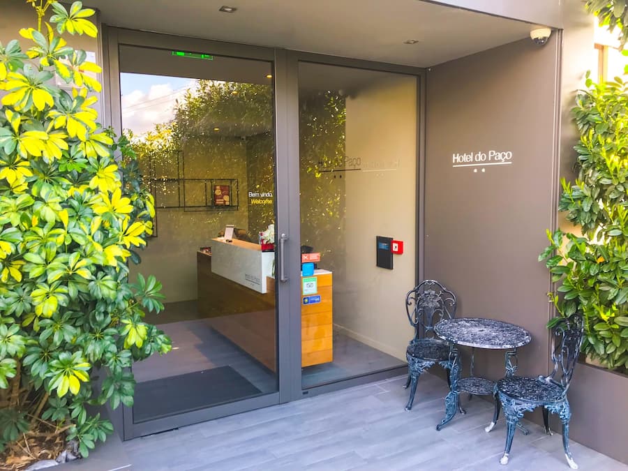 Entrada do alojamento