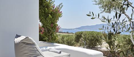 Quarto casal luxo, vista para o mar | Vista do quarto