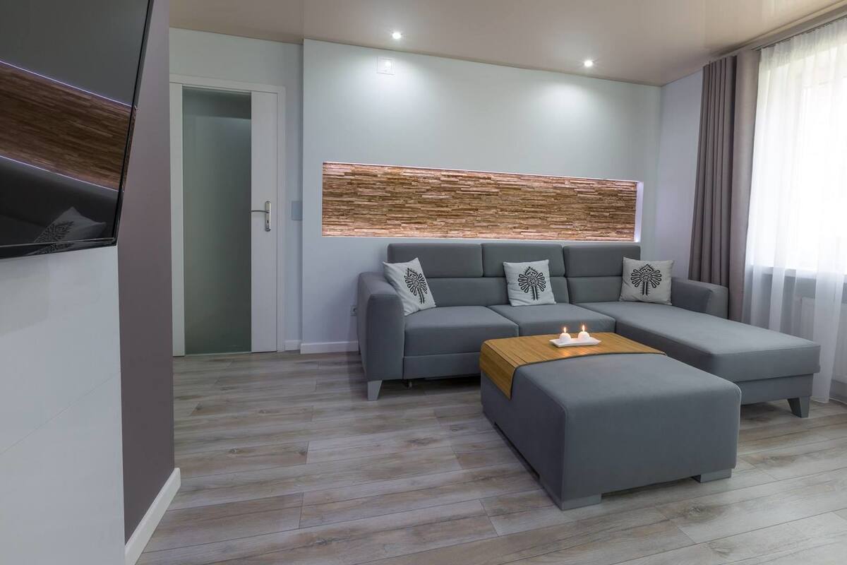 Apartamento luxo, vista para a montanha (Modern) | Wi-Fi de cortesia, roupa de cama