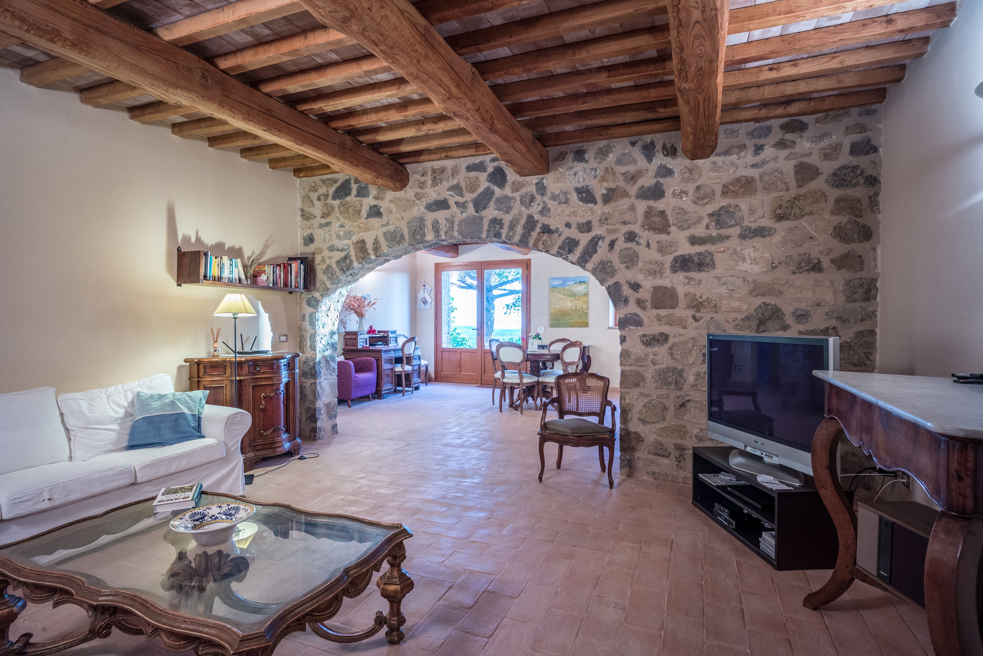 Ferme En Pierre Toscane Pour 20 Personnes, Vue Imprenable, Vignobles Et Oliviers - Toscane