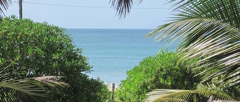Na praia