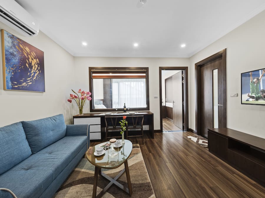 Apartamento Standard, 1 quarto | Kitchenette privada | Um frigorífico, um micro-ondas, uma chaleira elétrica