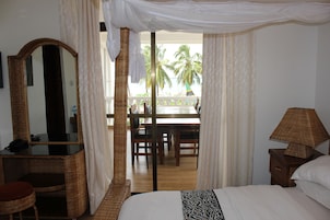 Suite Familiar, 2 quartos, varanda, vista para o oceano | Cofre no quarto, Wi-fi grátis, roupa de cama fornecida 