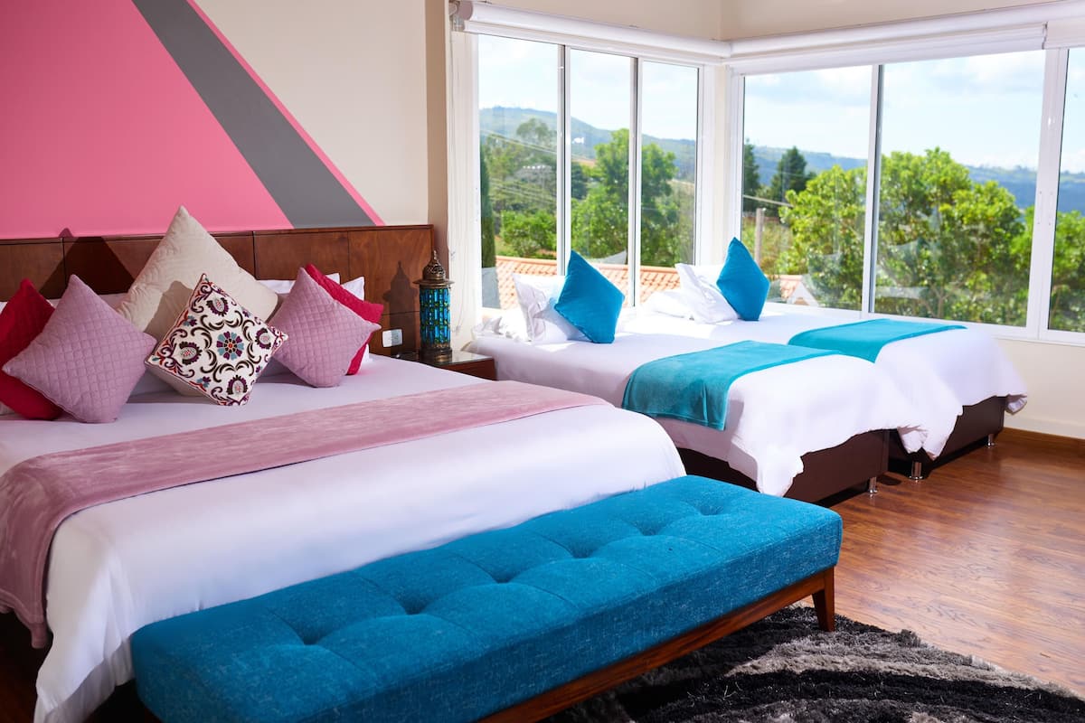 Suite Familiar, 1 quarto, não fumadores, vista para a montanha | Vista da varanda