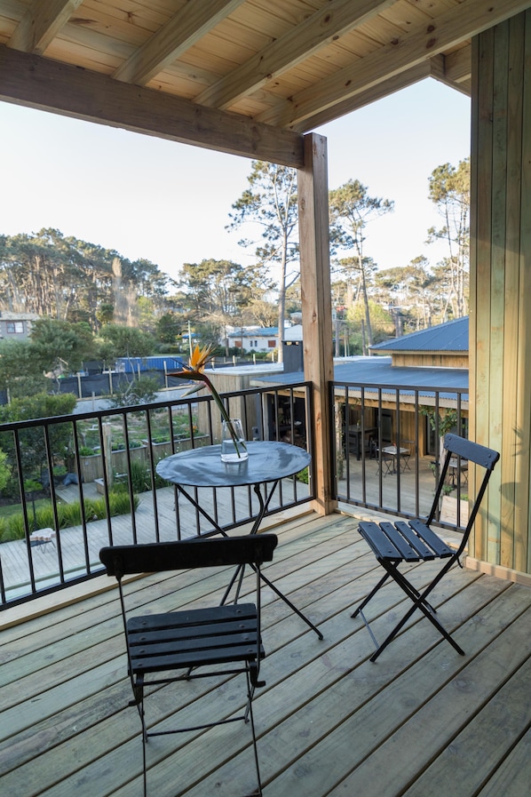 Quarto casal ou duplo premium, vista para o oceano | Terraço/pátio