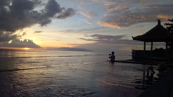 Quarto luxo, vista para o oceano | Vista para praia/oceano
