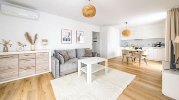 Apartamento (234 - ul. Uzdrowiskowa 14) | Sala de estar | TV de ecrã plano, leitor de DVD