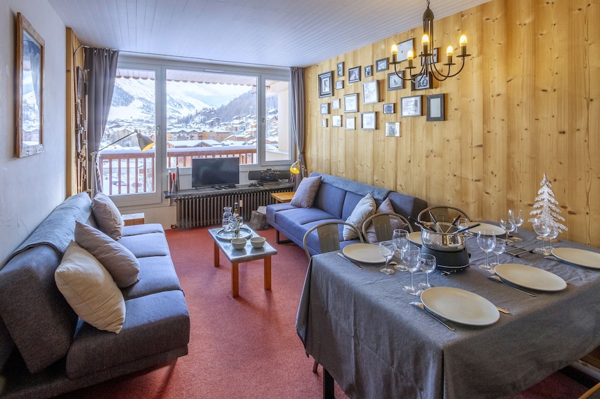 3 Pièces Soigné Et Ensoleillé Dans Résidence Calme, Superbe Vue Sur Montagne - Lac de la Sassière