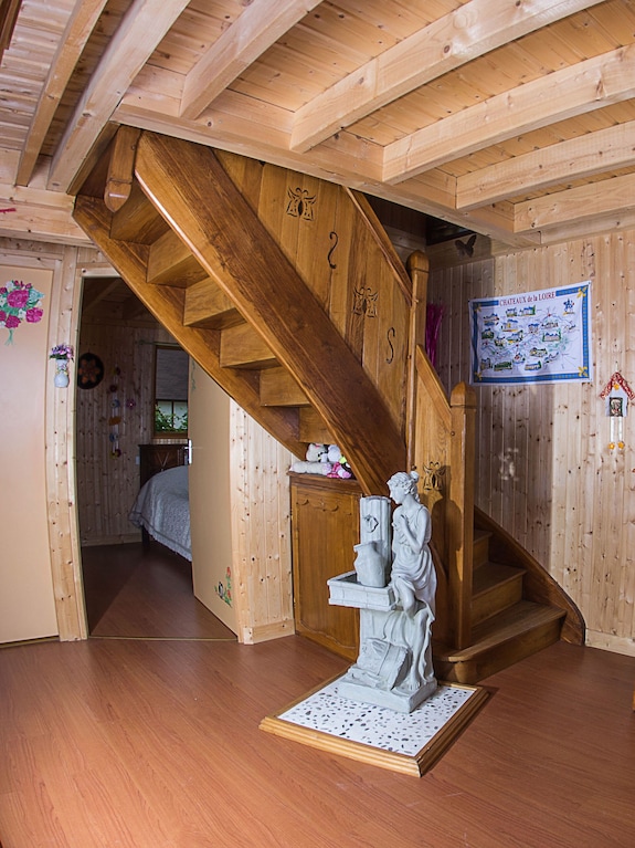 Groot Toegankelijk Chalet Voor Gehandicapten, Zwembad, Tennisbaan, Barbecue, Terras - Loire