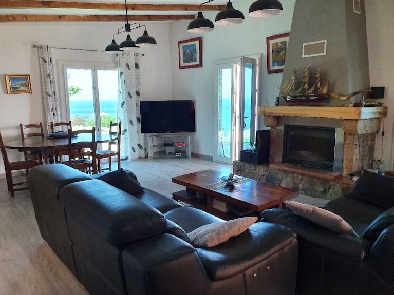 200m Beach Huis Met Tuin En Terras In De Schaduw View Golf Van Lava - Ajaccio