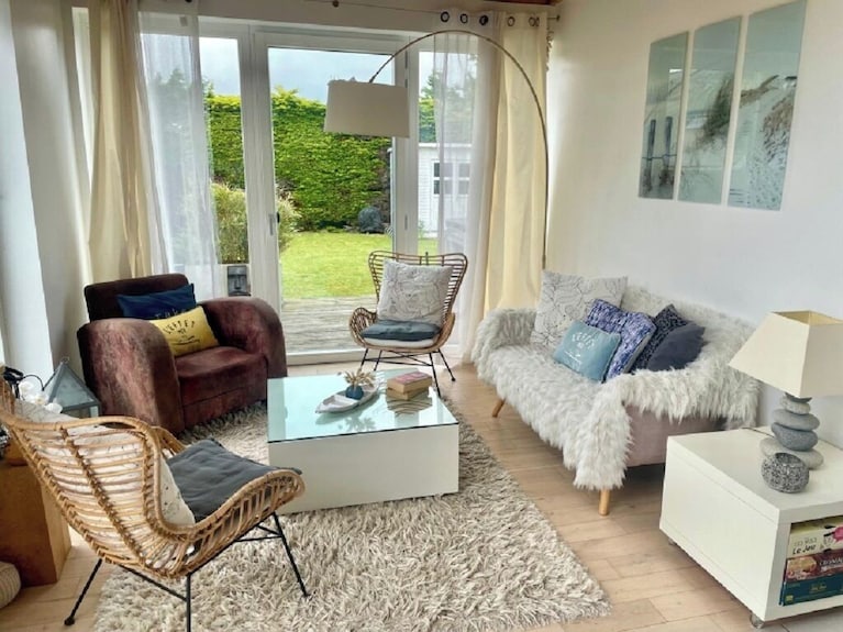 Maison Lumineuse Avec Jardin Et Spa à 100 Mètres De La Plage. Animaux Acceptés. - Plage de Kerlouan (Boutrouilles)