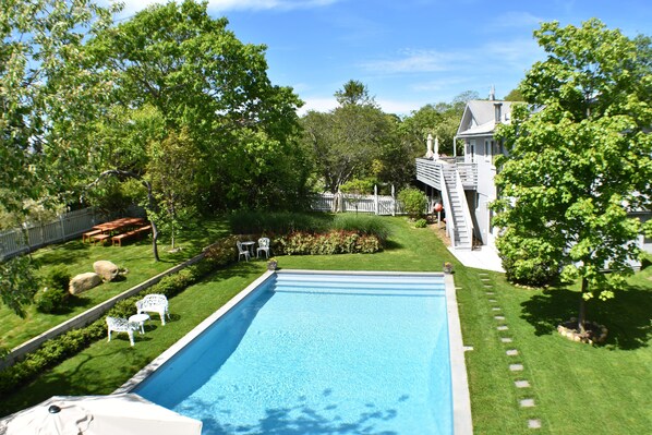 Private Montauk setting; Walk to the beach and town; Large pool ...