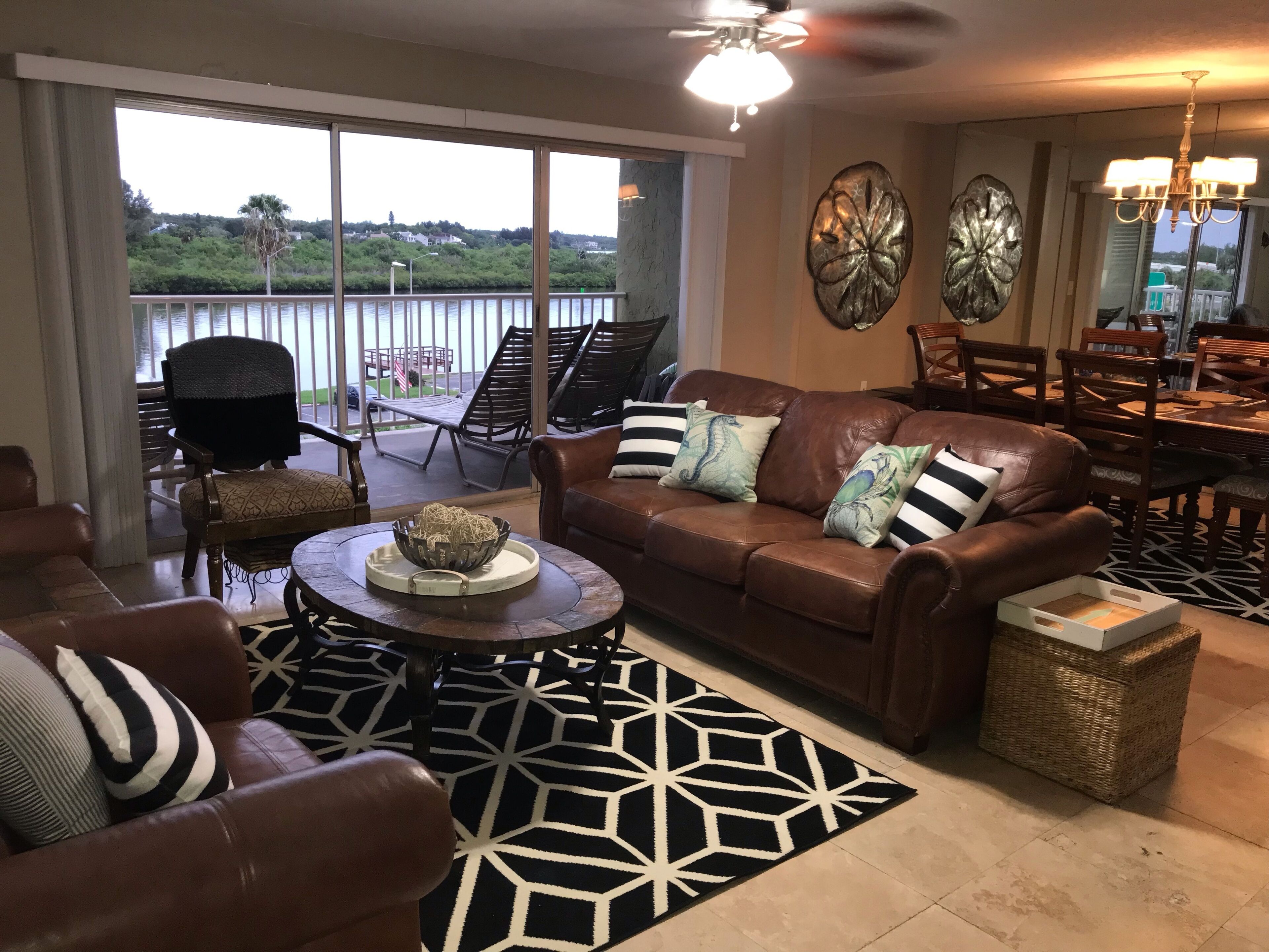 Spacious White Sandy Beach Side Condo With Intercoastal Water View - Indian Shores, FL