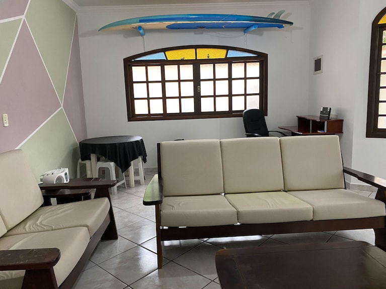 Casa Inteira, 4 Dormitórios, Piscina, Ar Condicionado, A 200m Da Areia - São Sebastião