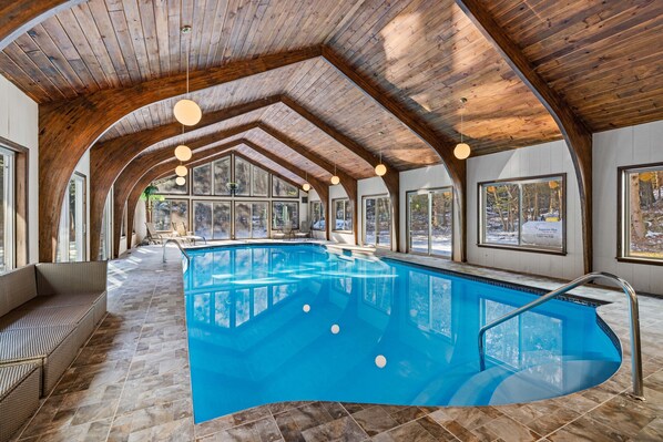 Unique Estate with Largest Private Heated Indoor Pool in the Poconos ...