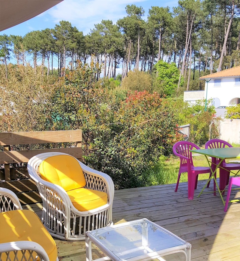 Grand Lodge Sous Les Pins, Au Calm/ Jardin, 2ch/plages à 3km/ Bbq+wifi/classé 3* - Plage de Labenne