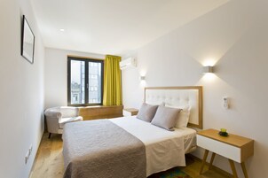 City view Apartment 1 | 1 quarto, roupa de alta qualidade, camas de colchão viscoelástico 