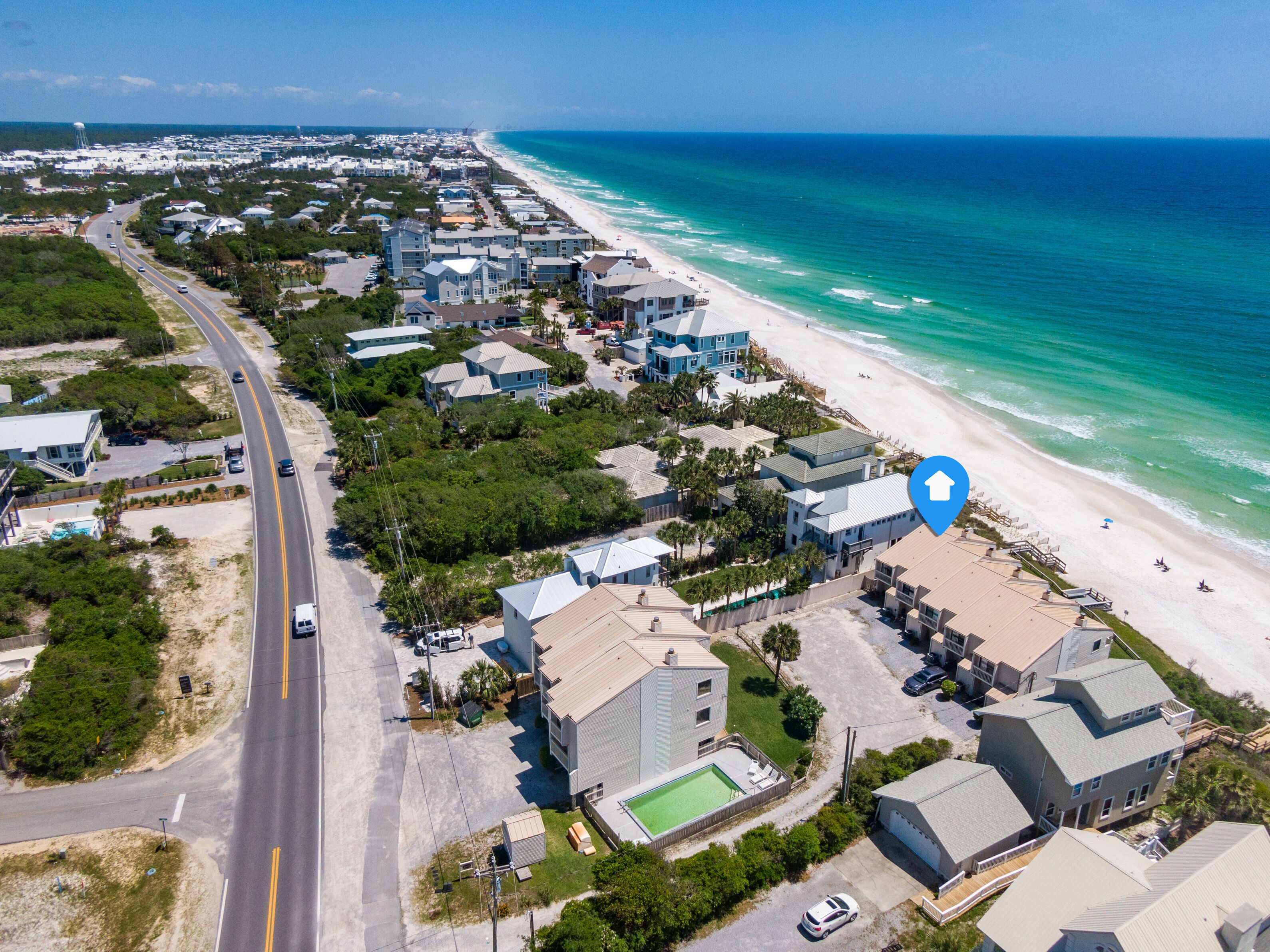 'Mermaid Cove' Gulf Front 30A Seacrest Townhome Vacation Rental on the ...