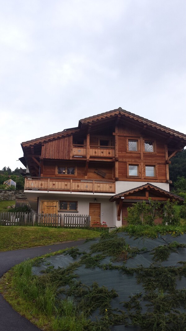 2-room Apartment 30 M² On Ground Floor Of Chalet, With Terrace And Private Parking. Mt Blanc View - Cordon
