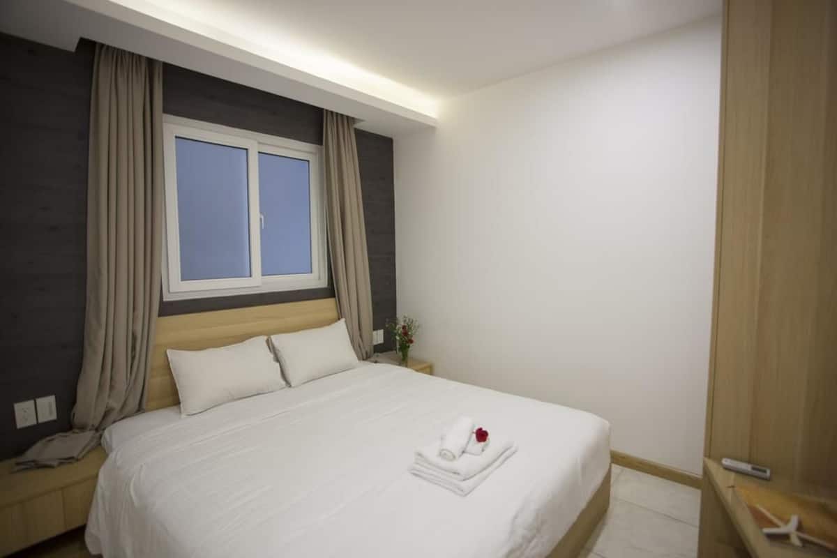 Apartamento Familiar, 2 camas queen-size, Vista para a cidade | Lençóis de algodão egípcio, roupa de alta qualidade