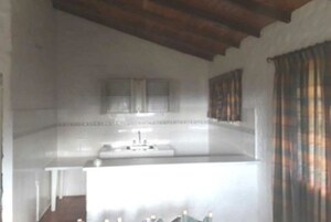 Cabana de Madeira Familiar, várias camas, não fumadores, vista para o pátio | Cozinha privada | Um frigorífico (a pedido), um forno, utensílios de cozinha 