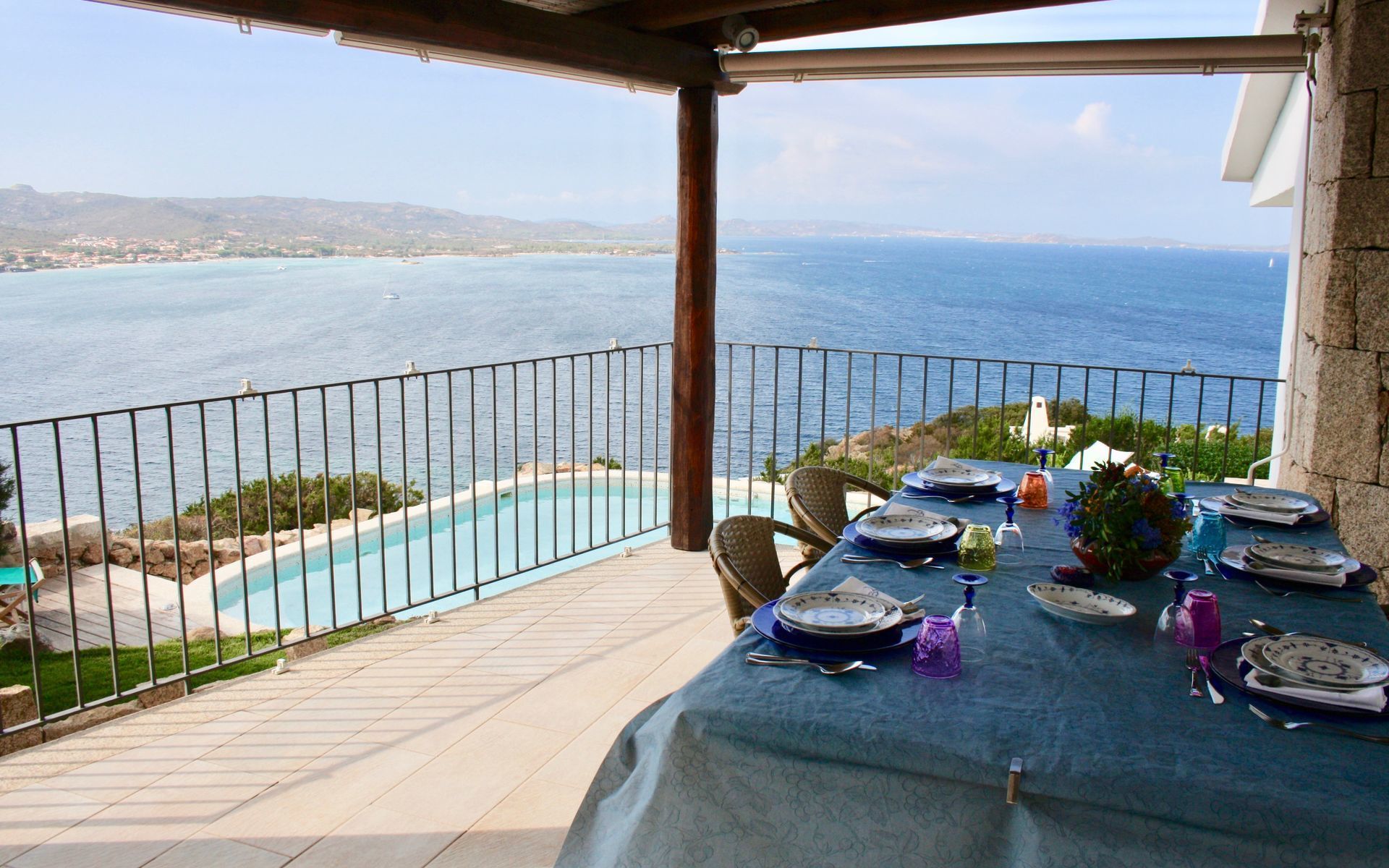 Villa, 5 quartos, vista para o mar | Terraço/pátio interior
