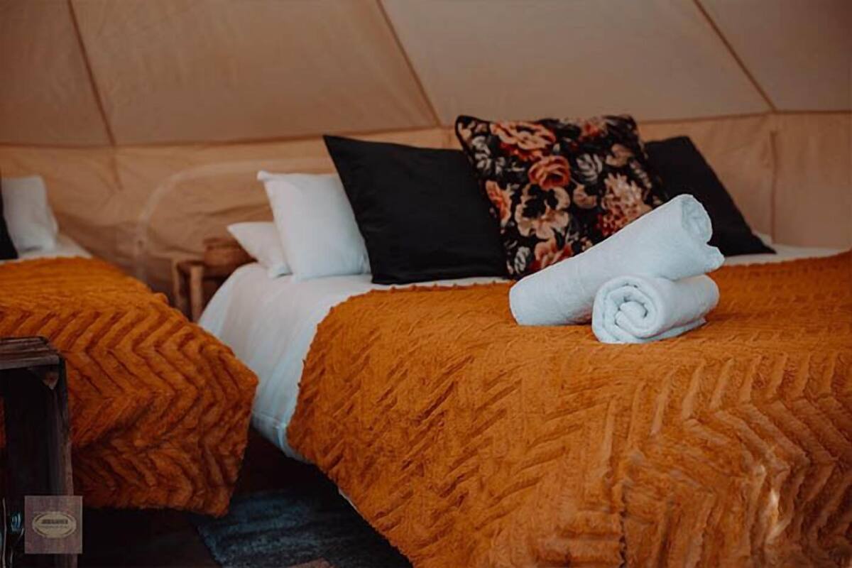 Tenda, casa de banho partilhada (Bell XL - 1 Futon/Every 2 Occupants) | Berços/camas para crianças grátis 