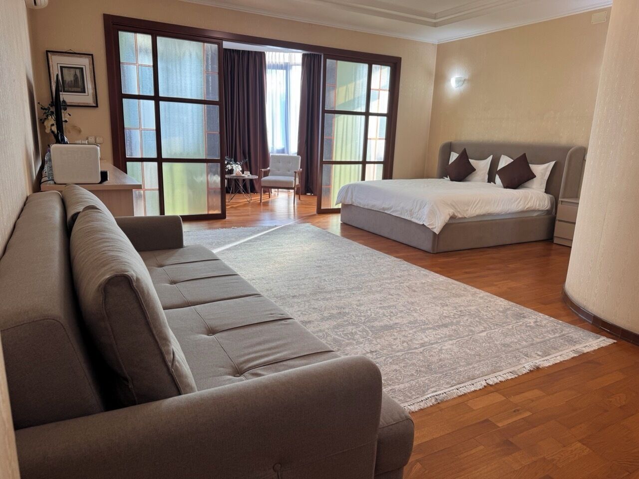 Quarto de Luxo, 1 cama king-size, não fumadores, vista para a montanha | Secretária, quartos insonorizados, ferro/tábua de engomar, Wi-fi grátis 