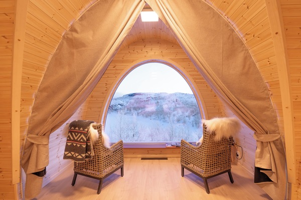 Cabin Fjord View | Com decoração personalizada, Wi-fi grátis, roupa de cama fornecida