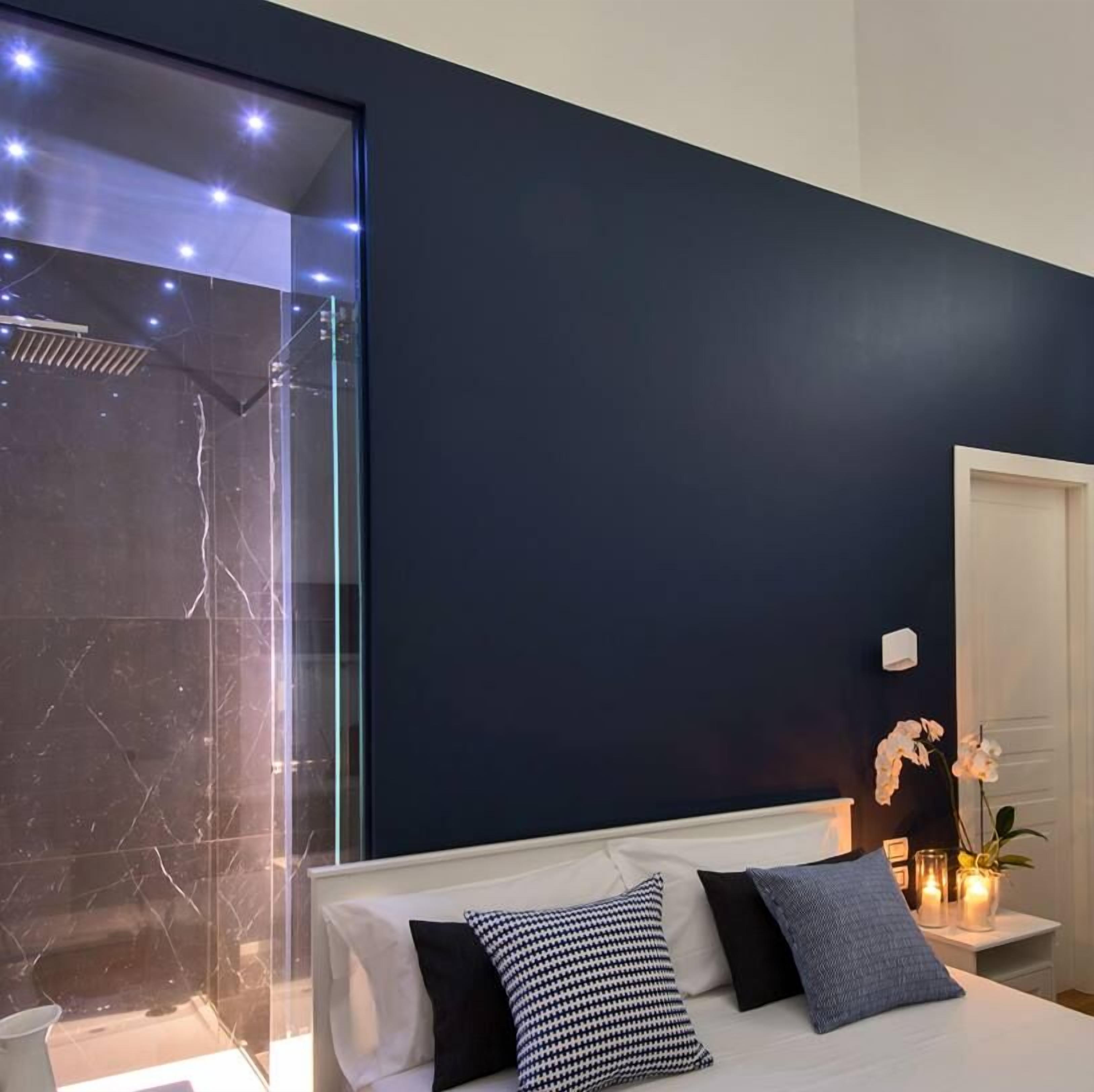 Quarto Duplo Comfort (Blu) | Minibar, cofre no quarto, quartos insonorizados 