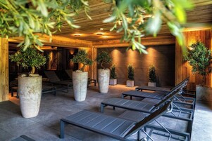 Salas para tratamentos a dois, sauna a vapor