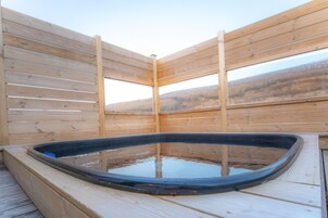 Apartamento Panorâmico, 2 quartos, vista parcial para o mar (02) | Terraço/pátio interior