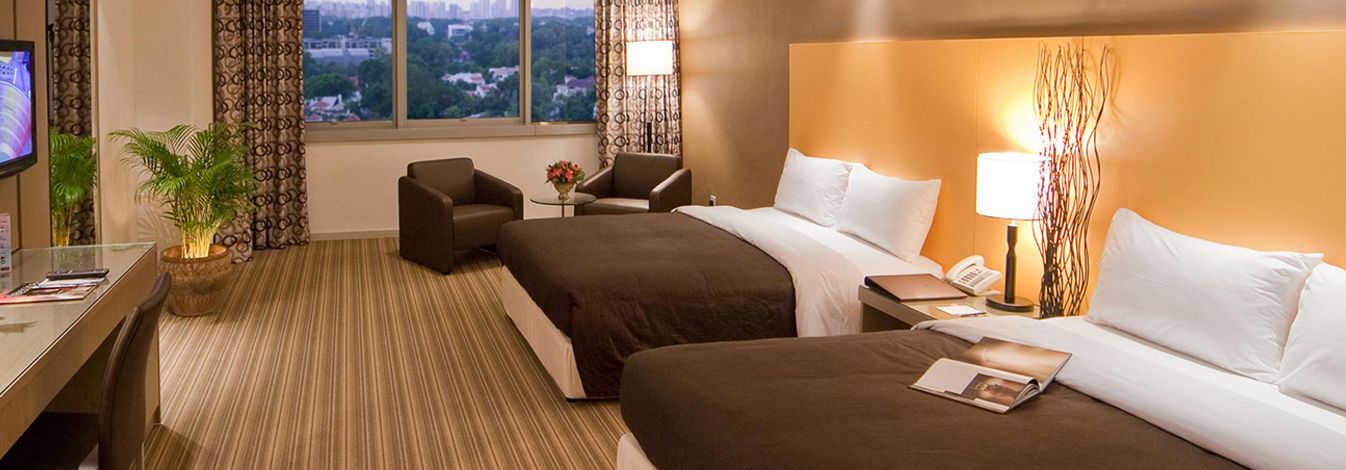 Quarto Twin Deluxe | Cofre no quarto, secretária, quartos insonorizados, camas desdobráveis 