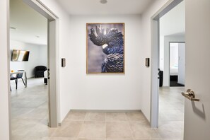 Apartamento Executivo, 2 quartos, cozinha | Secretária adequada para computadores portáteis 