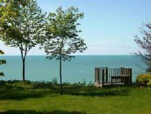 Beautiful Beach Front Luxury Home on Lake Michigan, Private Beach, Pool ...