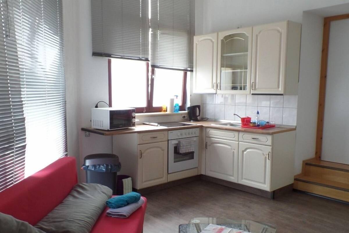 Estúdio, casa de banho anexa (Vierer ) | Cozinha privada | Um frigorífico/congelador grande, um micro-ondas, um forno 