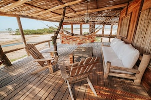 Cabana de Madeira Premium | Terraço/pátio interior