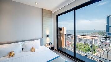 Estúdio premier, vista para o mar | Vista para a cidade