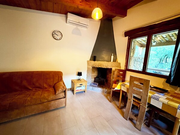 Bergerie( Caseddu )En Pierre Typique,f2, 55m2, 2\/4pers,jacuzzi , Wifi, Parking - Sartène