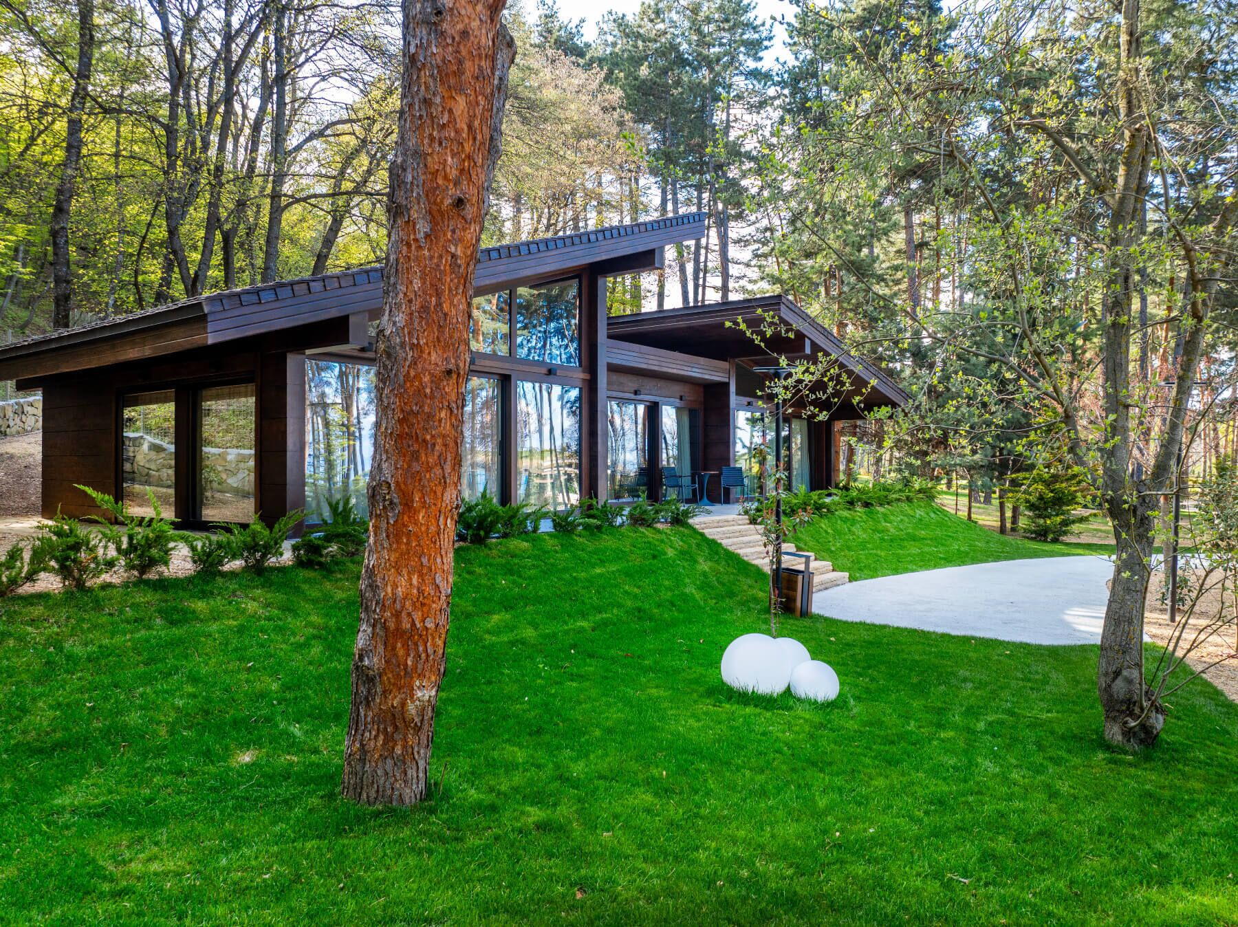 Chalé Nobre | Roupa de alta qualidade, minibar, cofre no quarto 