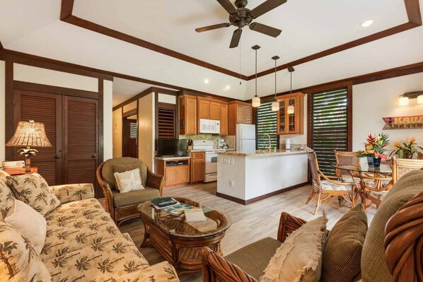 Corner Unit Ground Floor Kiahuna Plantation Unit. Steps To Beach ...