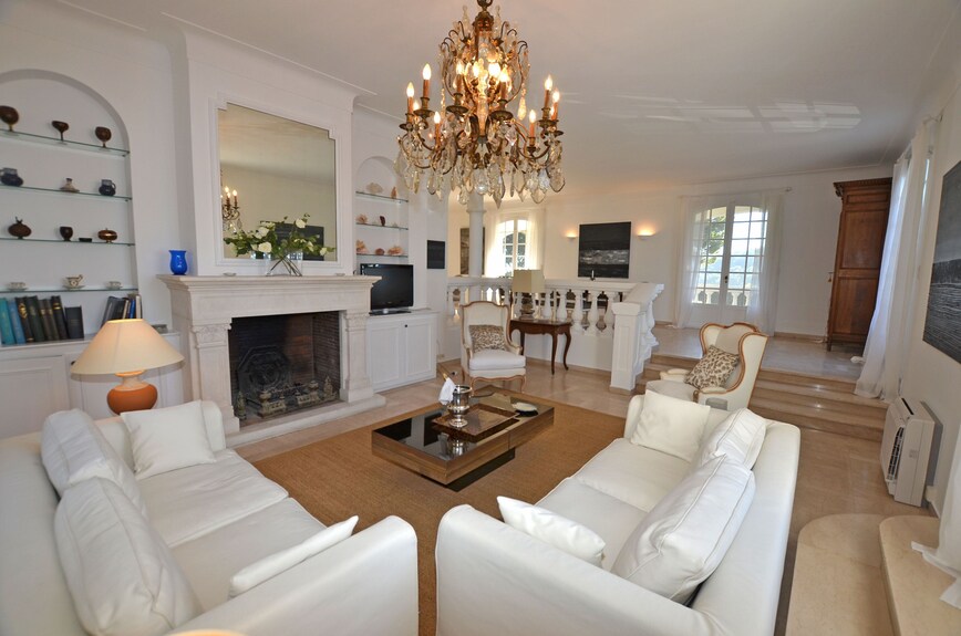 Luxurious Secured Villa Panoramic View Bay Cannes Swimming Pool Garden 8'beach - Mougins